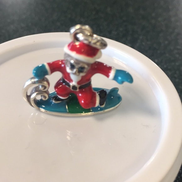 Brighton | Jewelry | Brighton Surfs Up Santa Charm | Poshmark